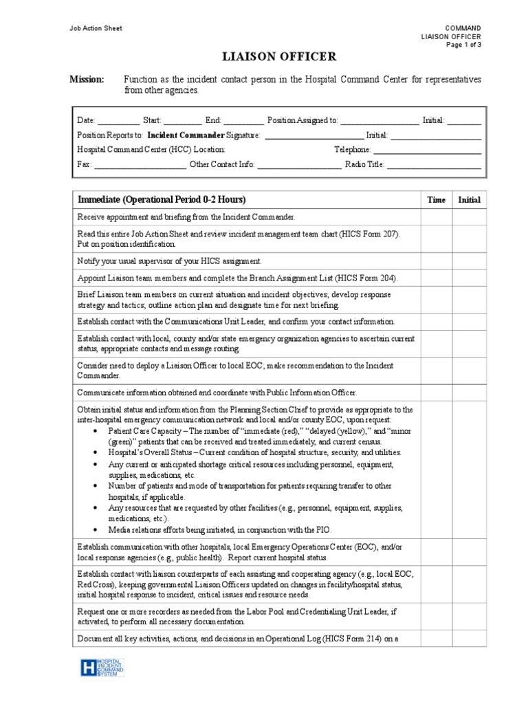 Liaison Officer | PDF | Emergency Department | Hospital