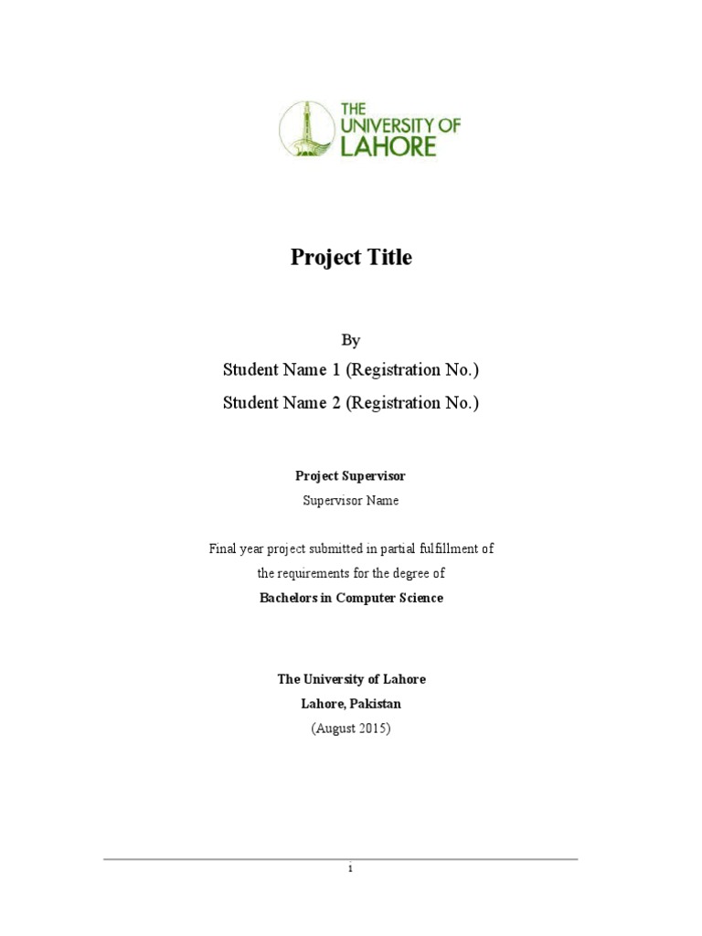 Final Year Project Template (Optional) | PDF | Use Case | Databases