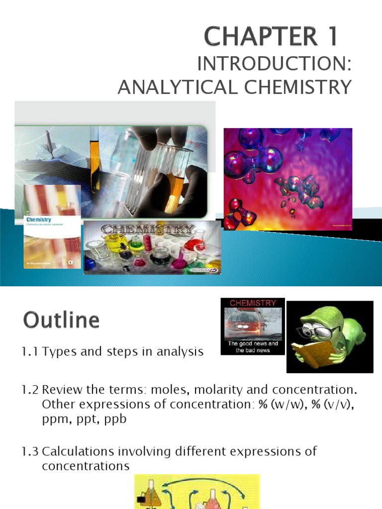 Chapter 1 Introduction | PDF | Mass Concentration (Chemistry) | Molar ...