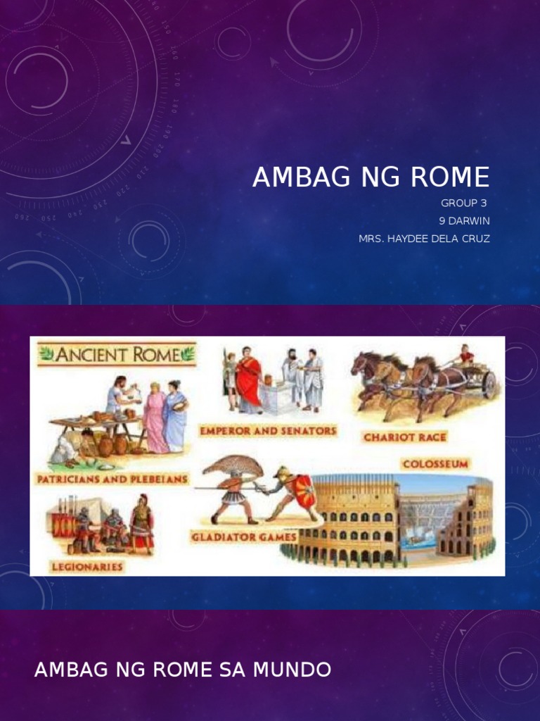 Ambag NG Rome | PDF