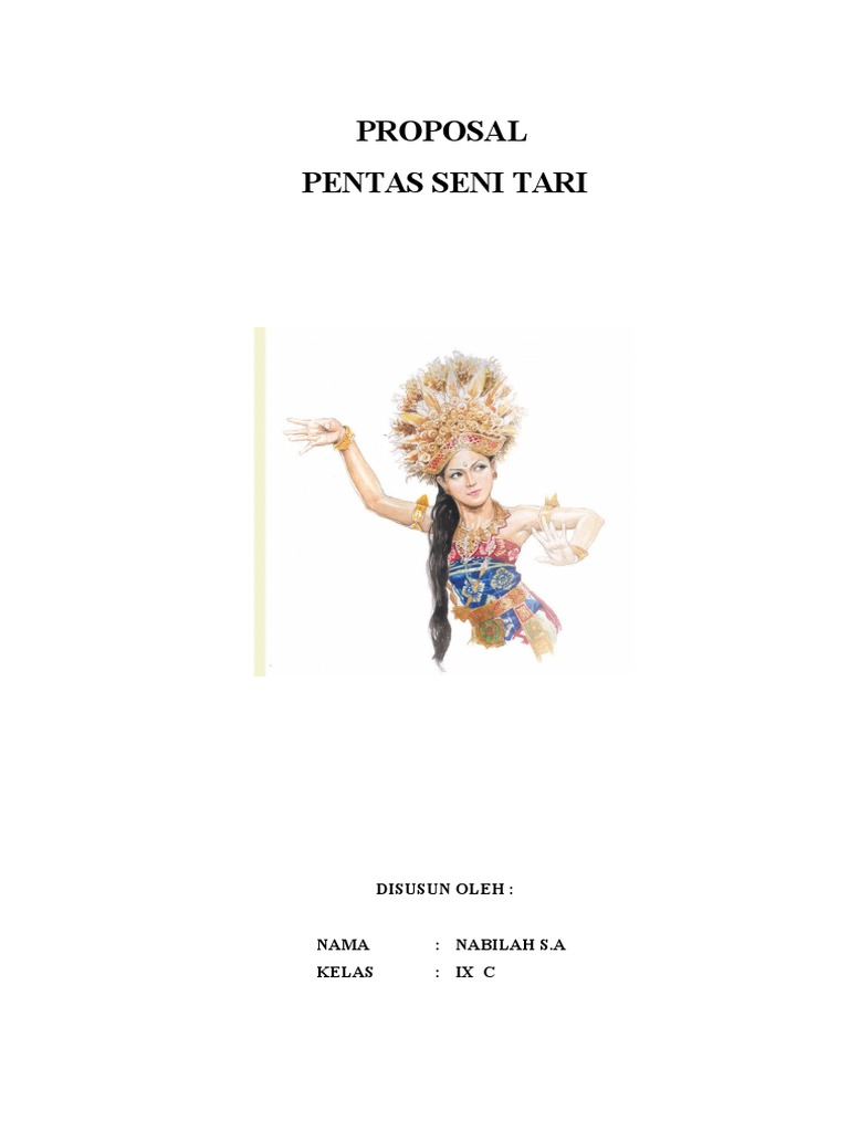 Proposal Pentas Seni Tari | PDF