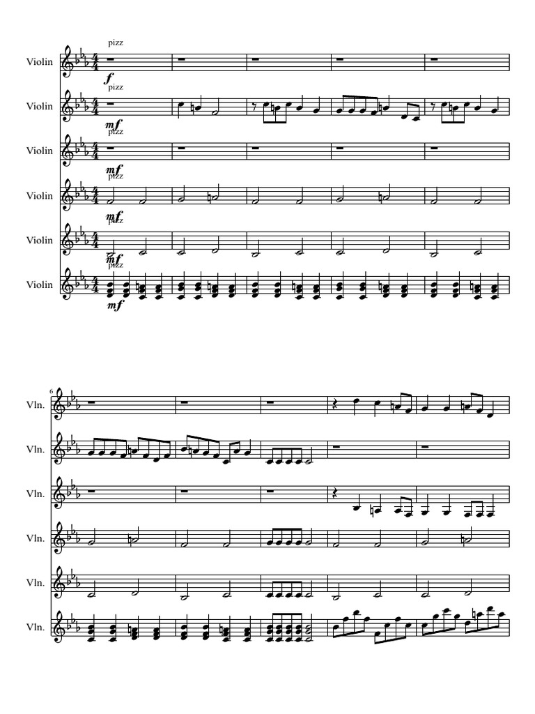 F Vln. Violin Vln. Violin | PDF