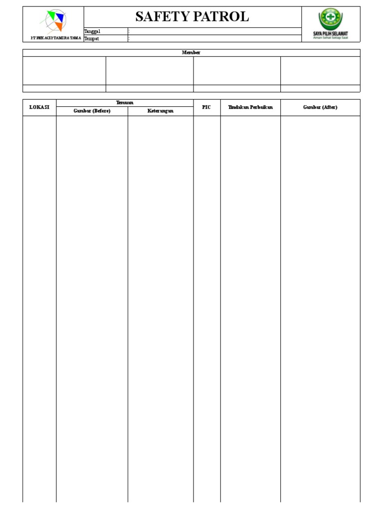 Form Safety Patrol | PDF