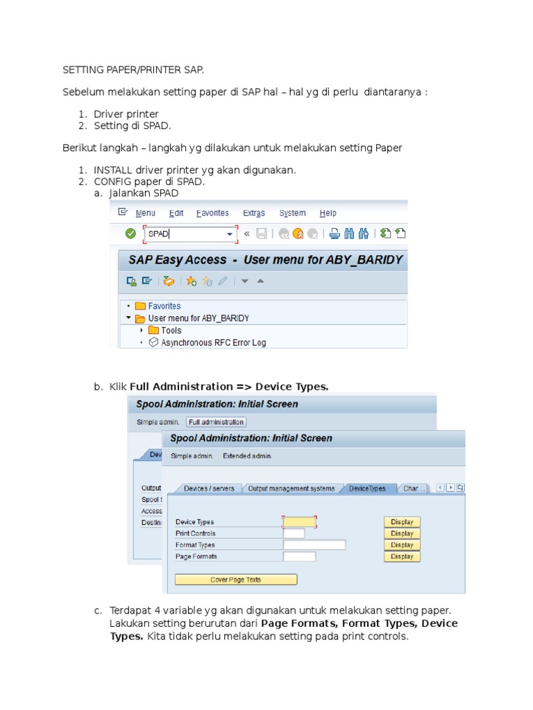 Setting Paper Smartforms | PDF
