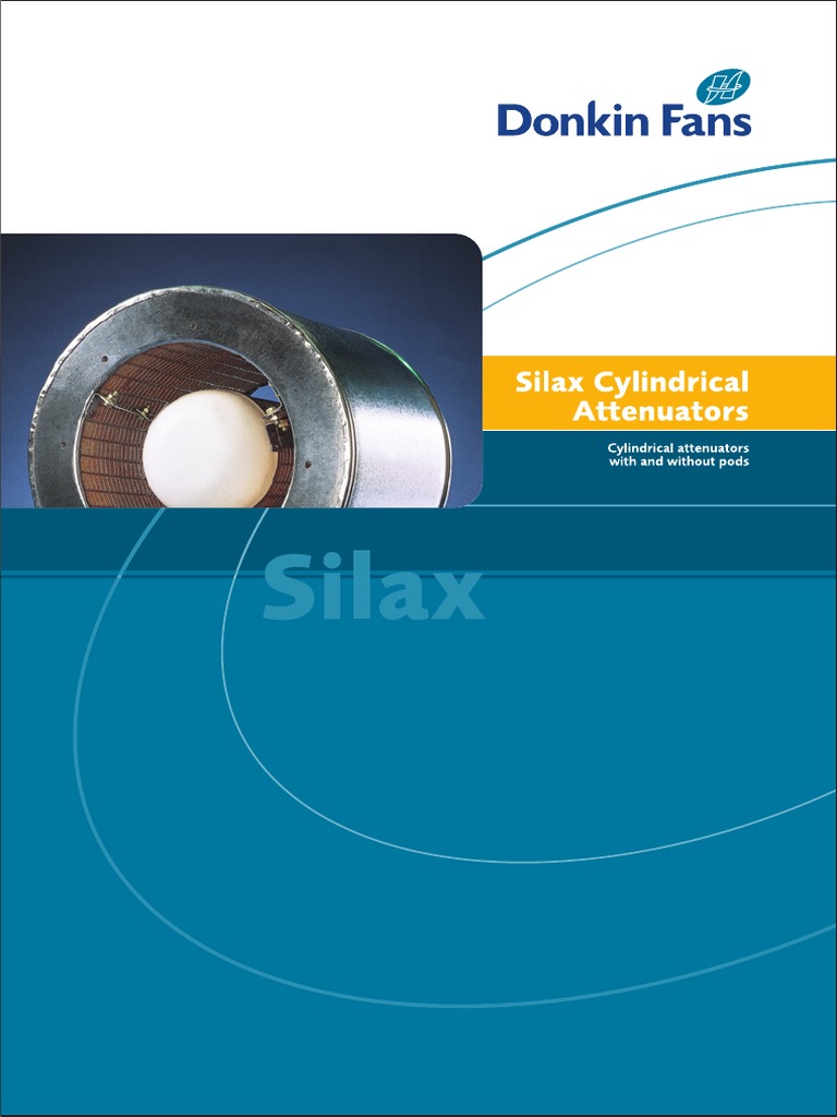 SILAX & SILAX-P cylindrical attenuators reduce fan noise | PDF ...