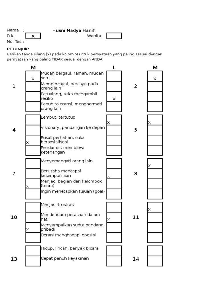 Mmi Form | PDF