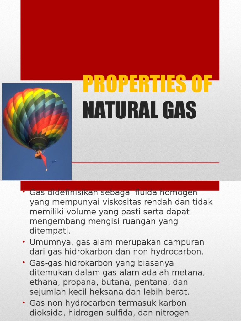 Properties of Natural Gas | PDF