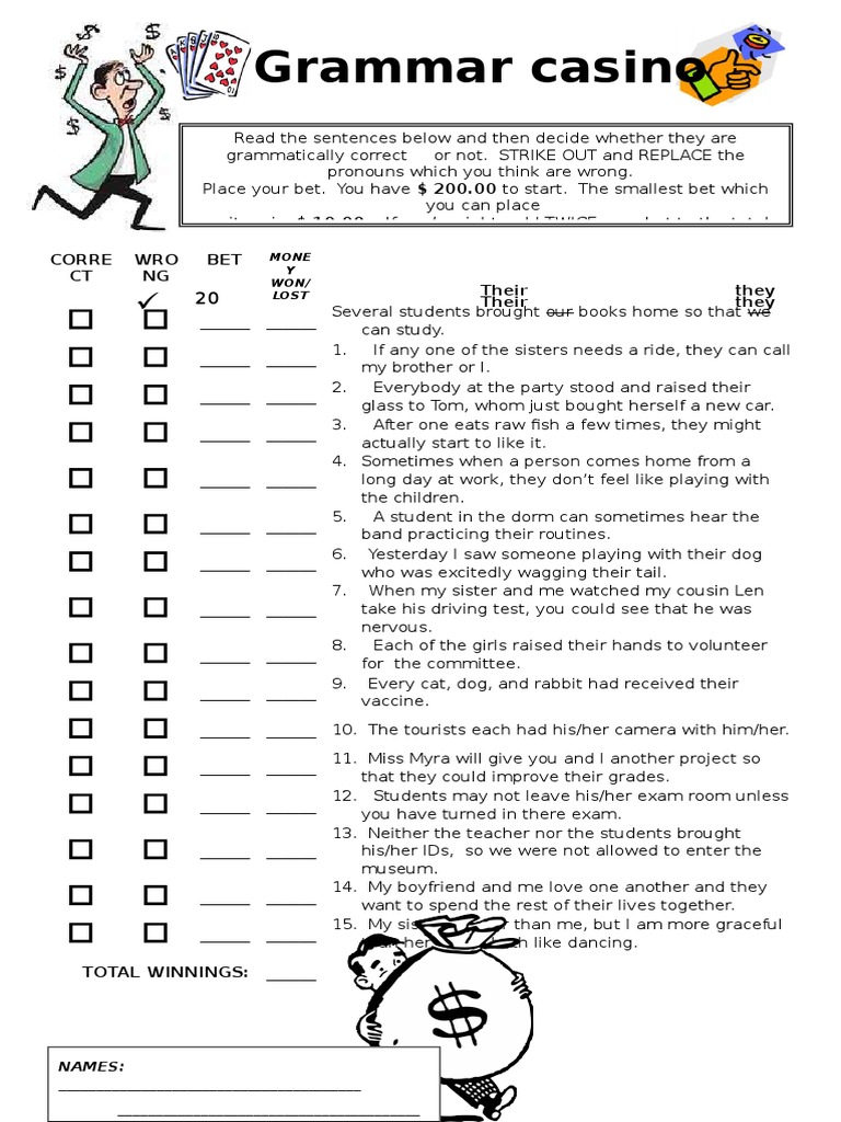 English Worksheet | PDF | Syntax | Cognition