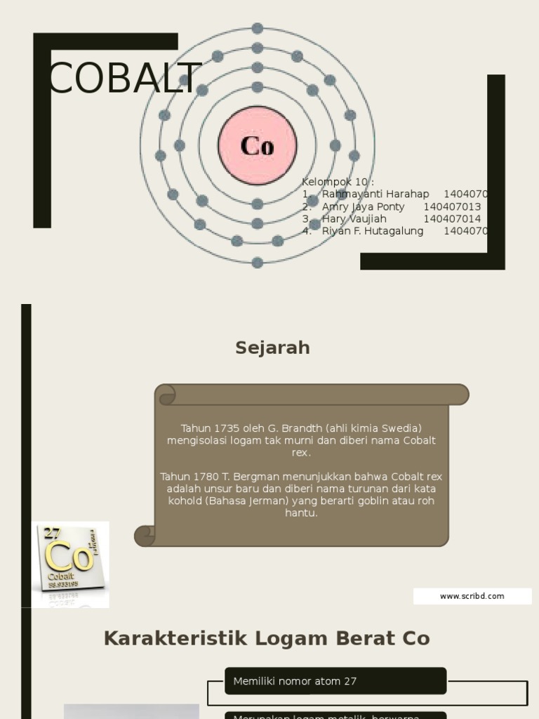 Analisis dan Dampak Cobalt di Alam | PDF