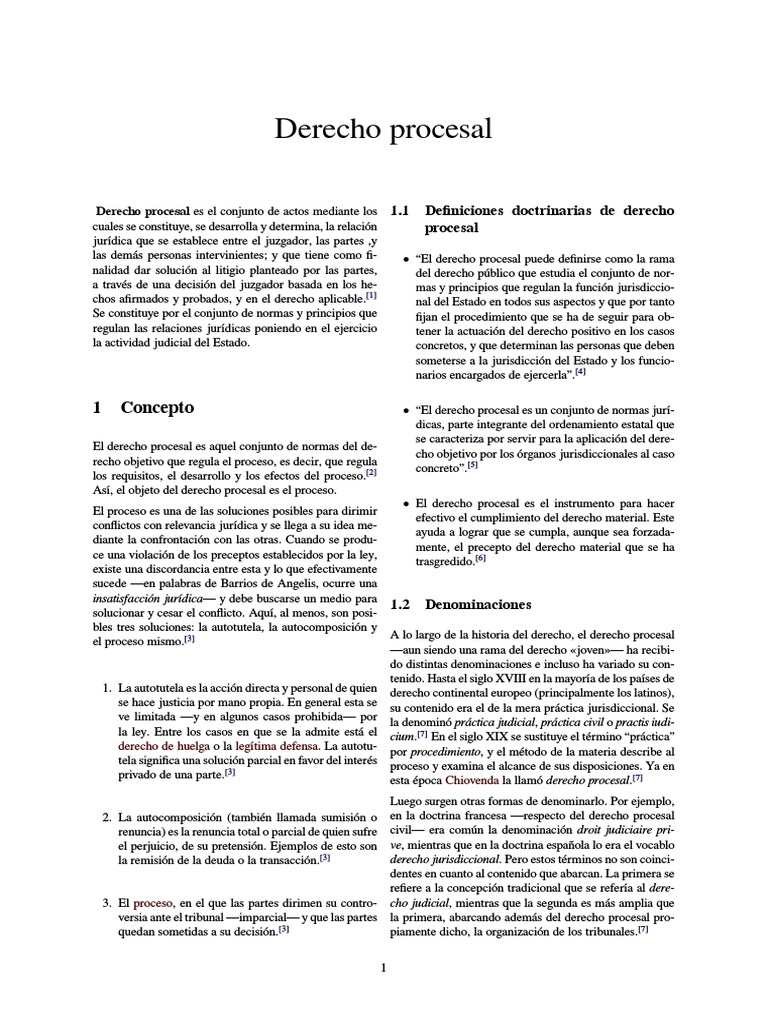 Derecho Procesal | PDF | Ley procesal | Jurisdicción