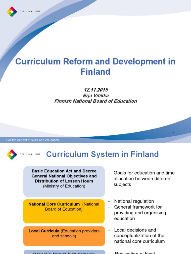 Finnish National Curriculum Overview | PDF | Educational Assessment ...
