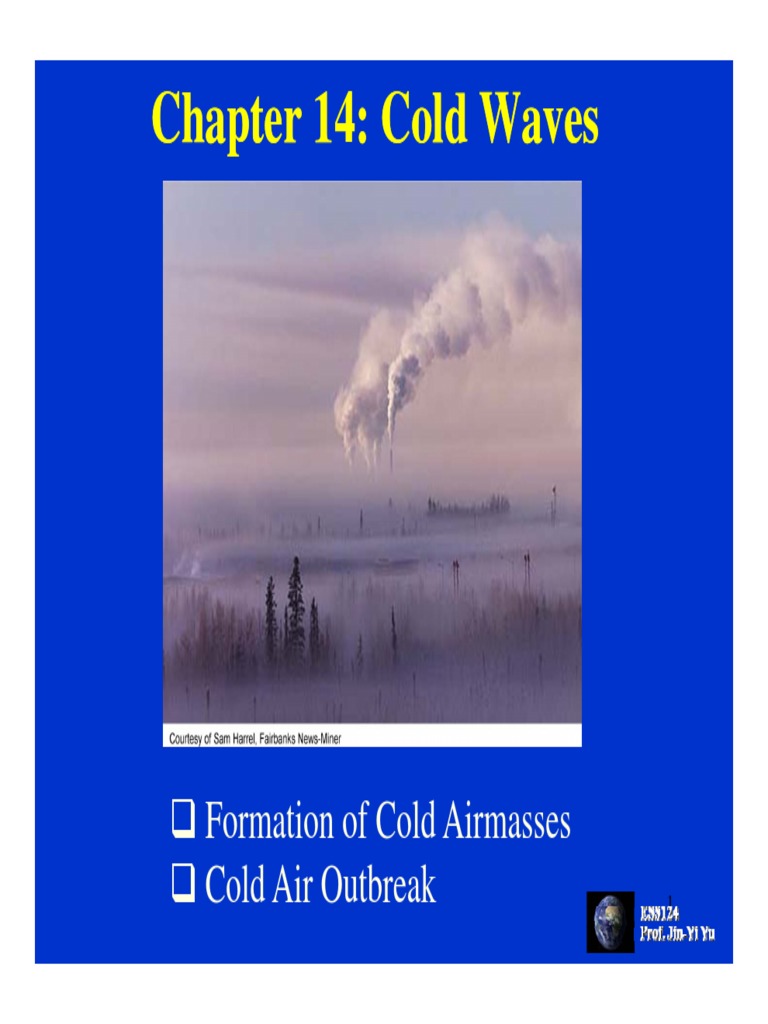 Lecture 14 Coldwave All | PDF | Cyclone | Jet Stream