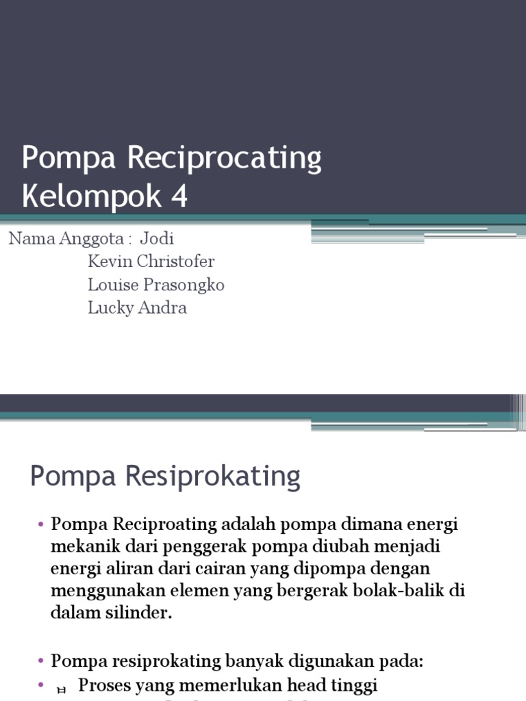 Pompa Reciprocating | PDF