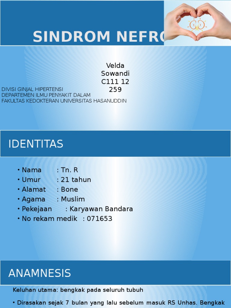 Laporan Kasus - Velda Sowandi c11112259 | PDF | Fungsi Ginjal ...