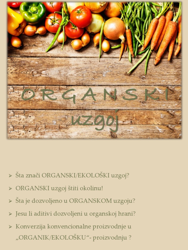 Organska Proizvodnja | PDF