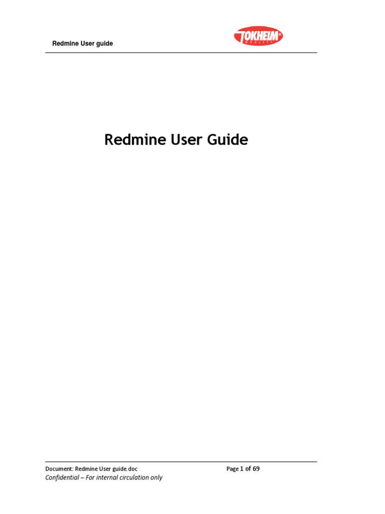 Redmine User Guide V05.00 | PDF | Internet Forum | Wiki