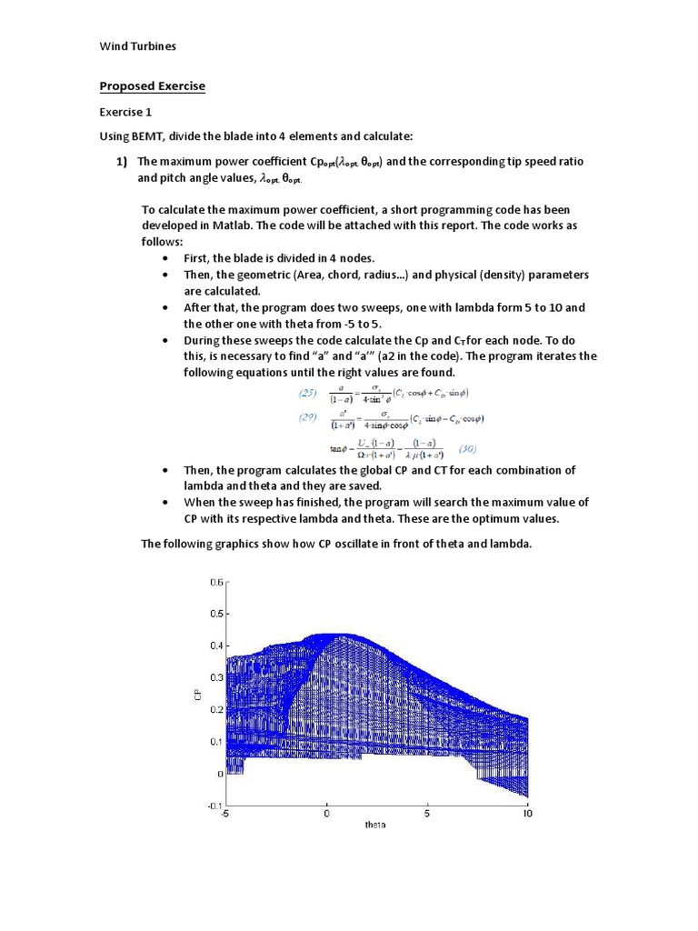 Wind Turbine Analysis | PDF | Speed | Mechanical Engineering