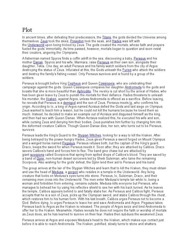 Clash of Titans | PDF | Greek Deities | European Mythology