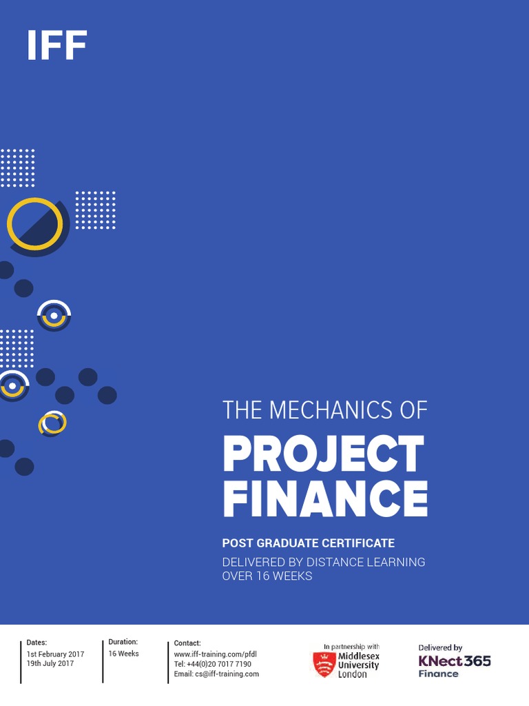 Project Finance Distance Learning Course | PDF | Project Finance ...