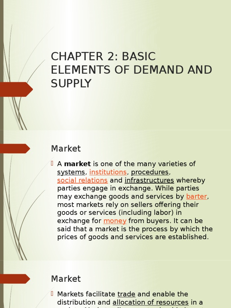 Chapter 2 - Basic Elements of Demand and Supply | PDF | Supply And ...