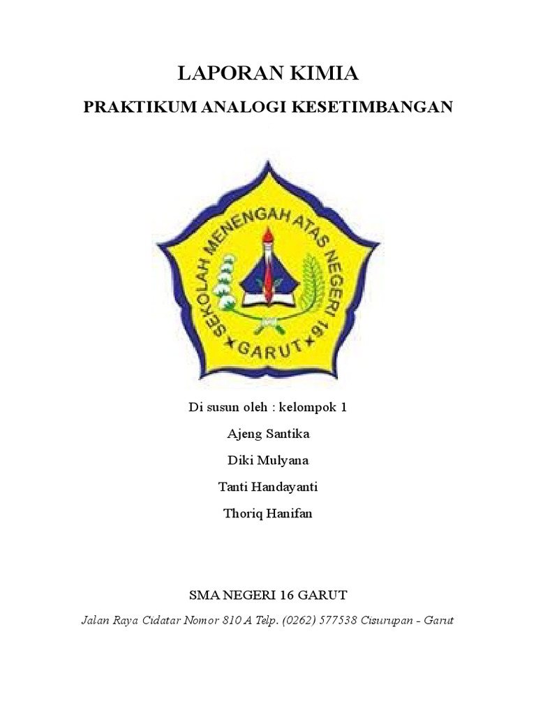 Praktikum Kesetimbangan Kimia SMA | PDF | Griya & Taman | Sains & Matematika