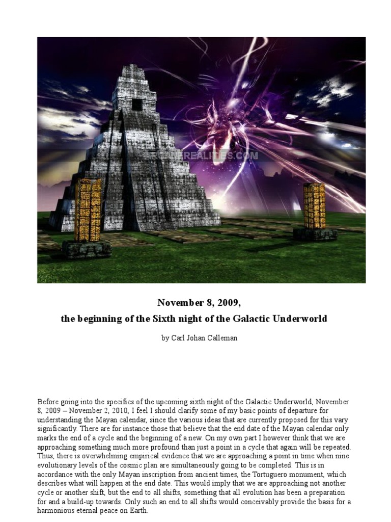 November 8 2009 The Beginning of The Sixth Night of The Galactic ...