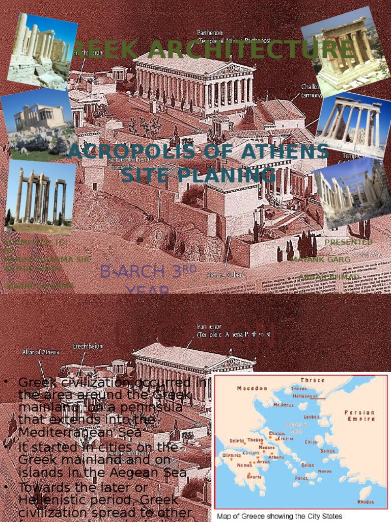 Greek Architecture: Acropolis of Athens Site Planing | PDF