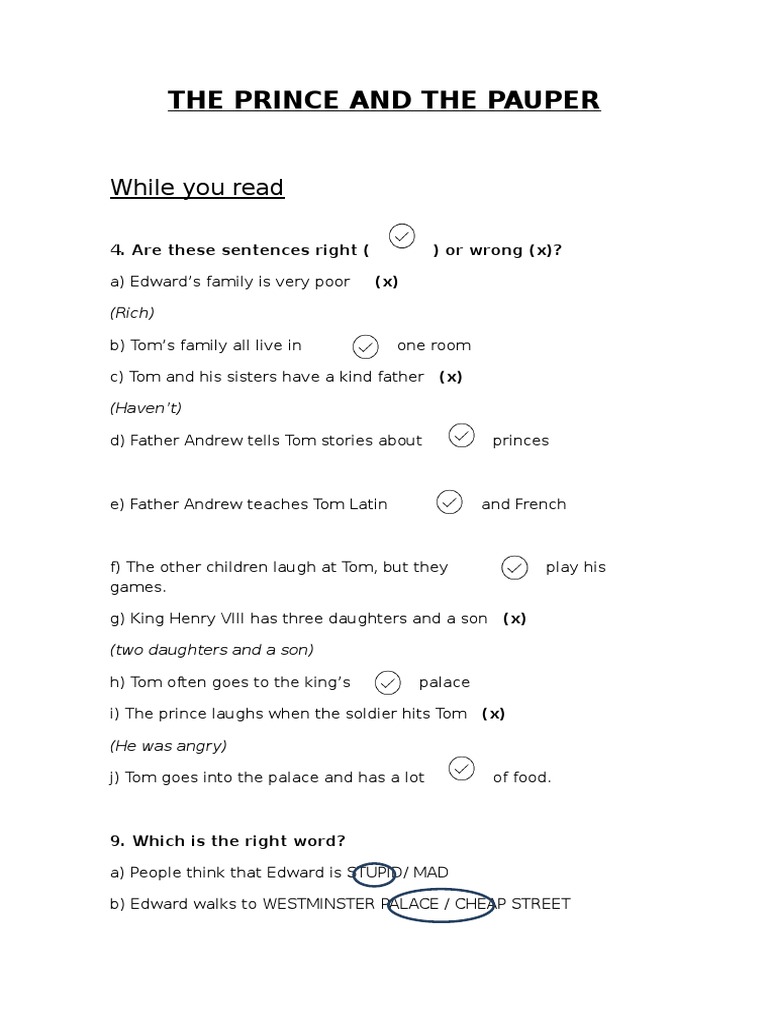 The Prince and The Pauper | PDF | The Prince And The Pauper | Violence