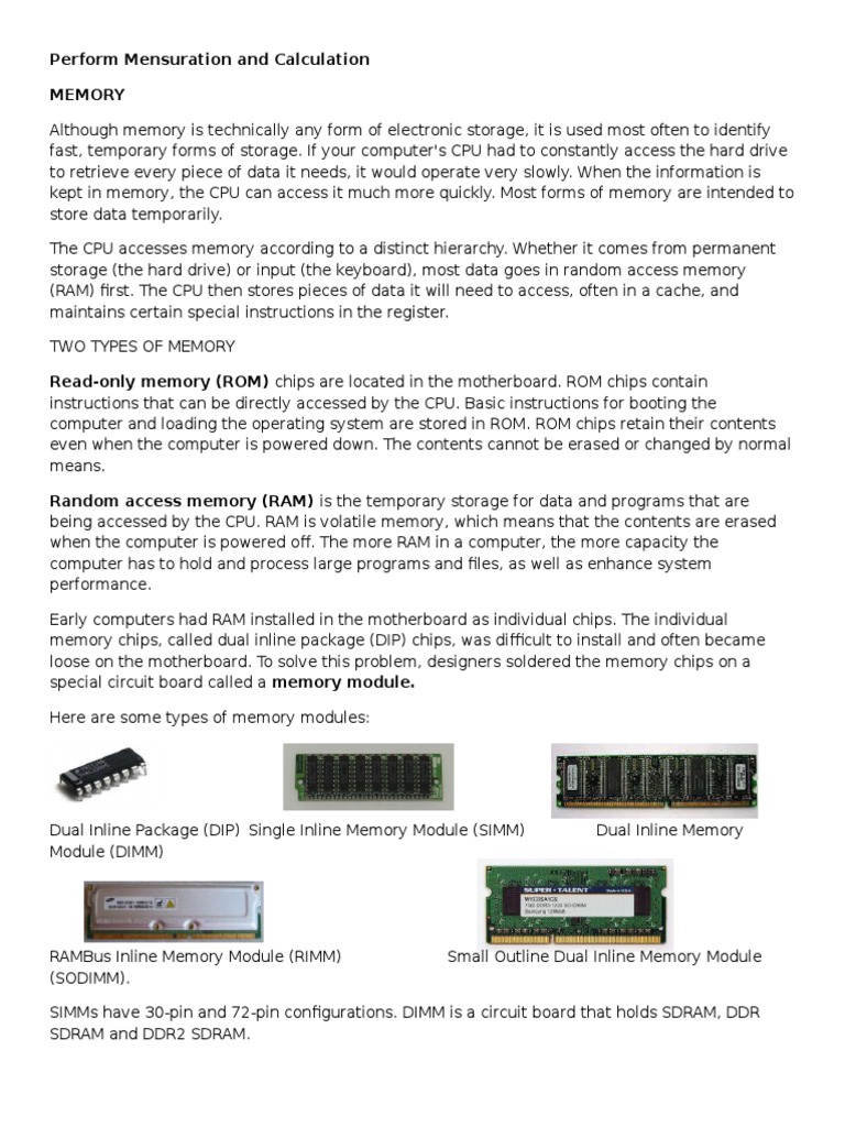 Perform Mensuration and Calculation & Prepare and Interpret Technical ...