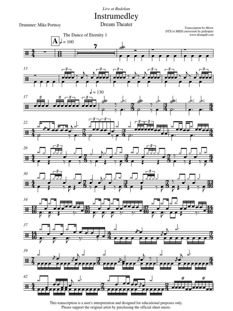 Dream Theater - Instrumedley PDF | PDF | Rock Albums | Albums