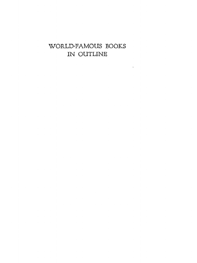 World Famous Books in Outline | PDF | Pride And Prejudice