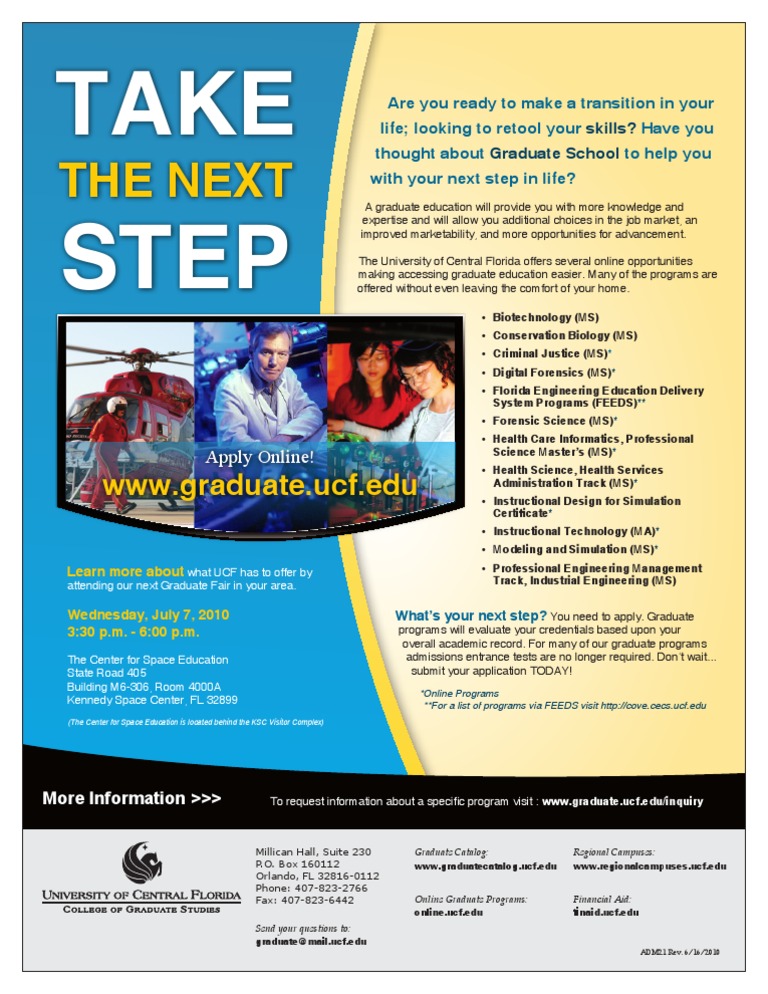 UCF Online Graduate Programs Overview | PDF | Master Of Science ...