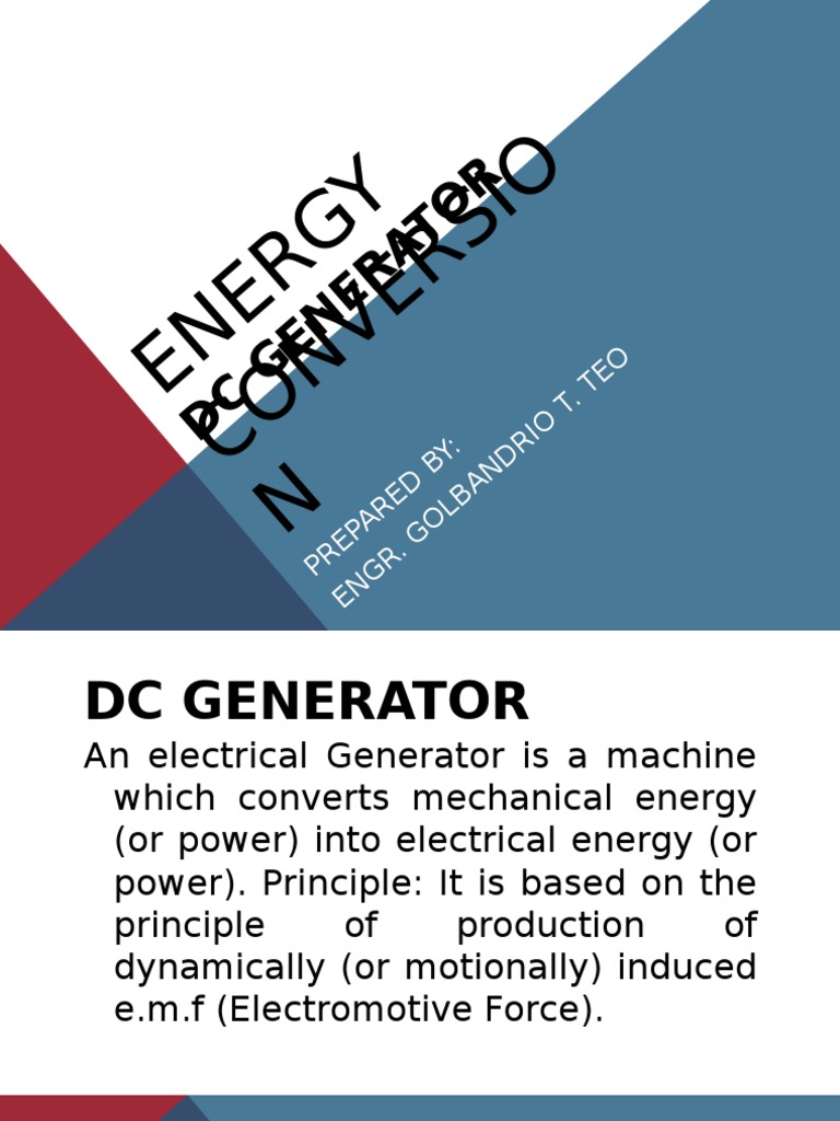 DC Generator | PDF | Electric Generator | Electromagnetism