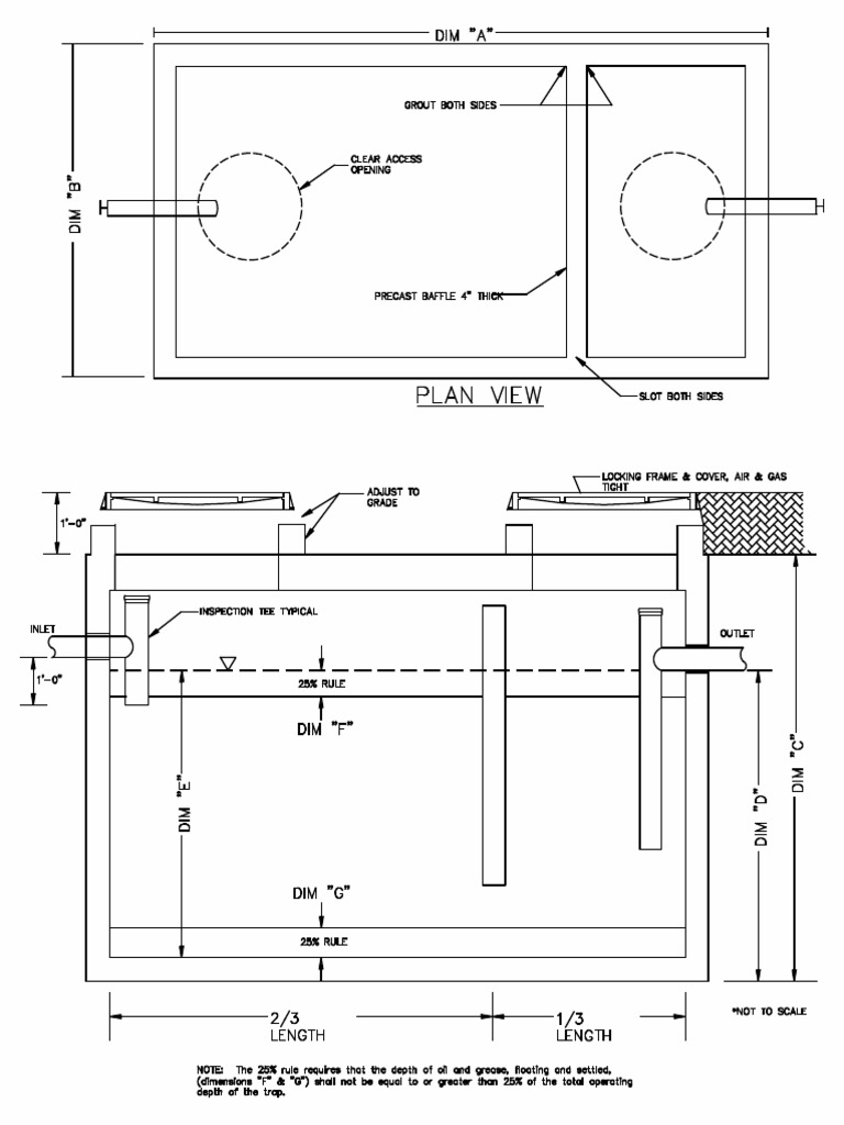 1000 Gal Grease Trap | PDF