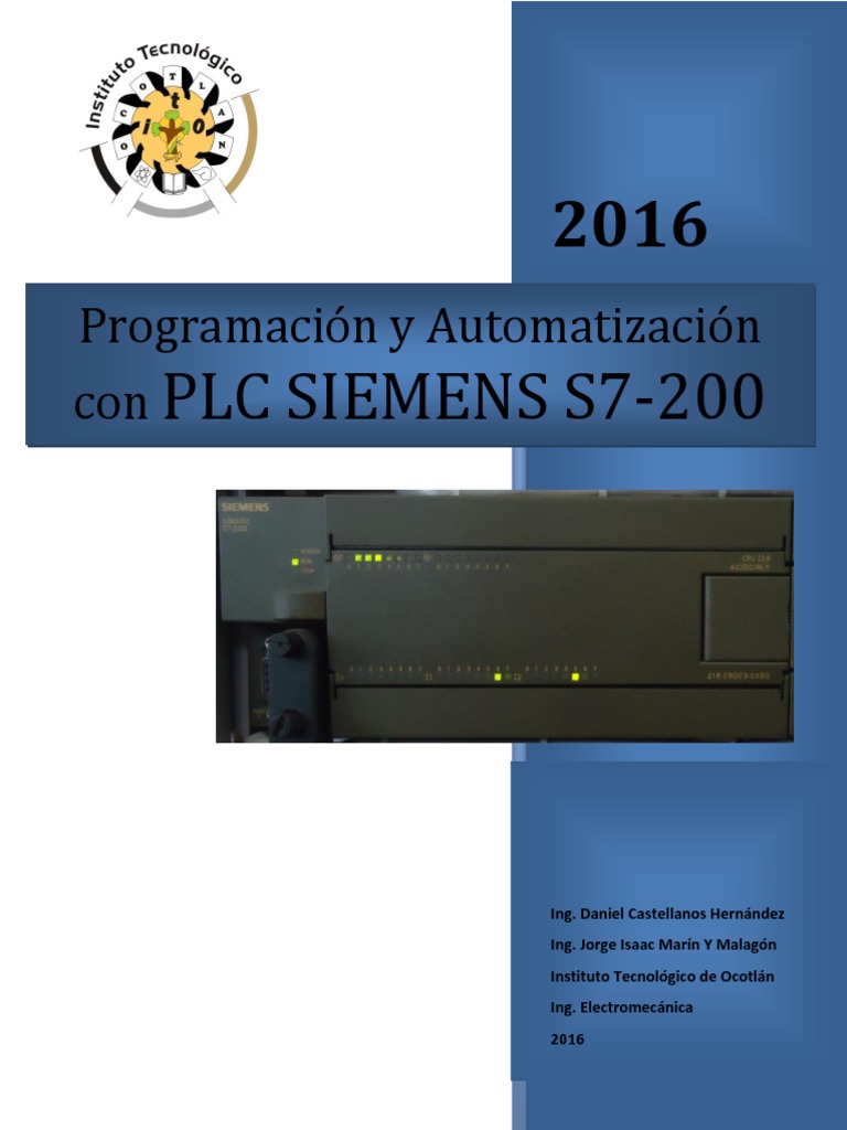 Programacion y Automatizacion de PLC Siemens S7 200 PDF | Descargar ...