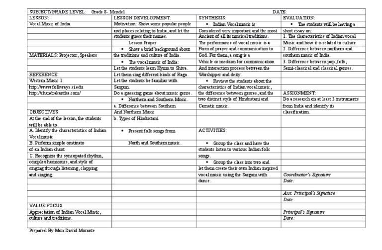 Indian Vocal Music: Types and Culture | PDF | Entertainment ...