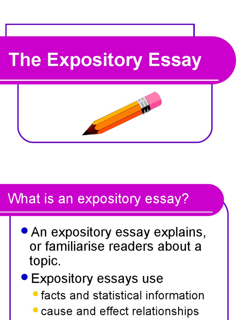 Expository Essay | Essays | Sentence (Linguistics)