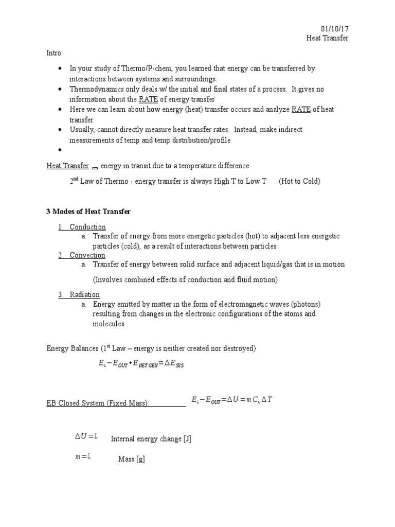 3 Modes of Heat Transfer: E E E E | PDF | Science & Mathematics