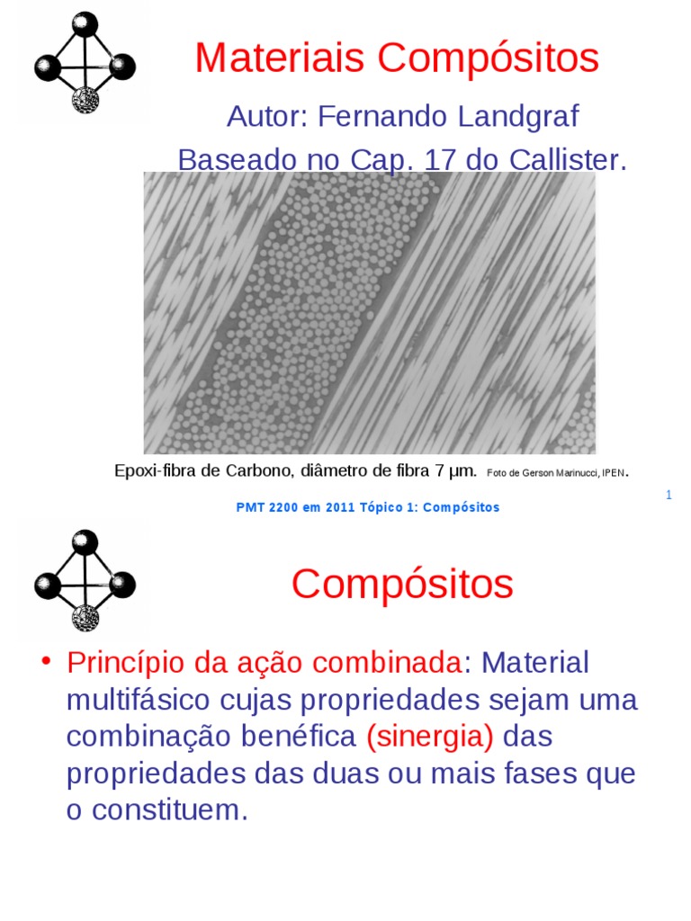 Slide AULA Composito | PDF | Material composto | Engenharia Civil