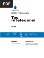 Wesler Bellevue Intelligence Scale (WBIS) Test - Administrasi Tes ...
