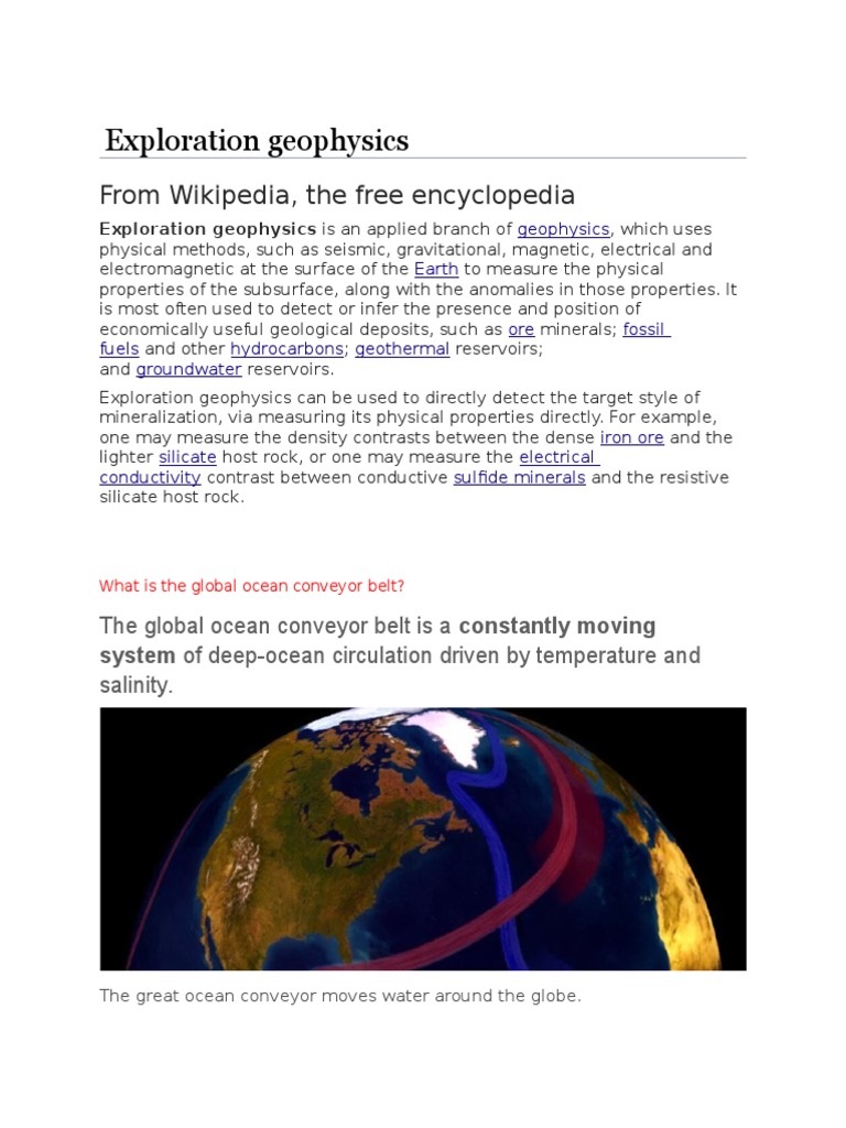 Exploration Geophysics: From Wikipedia, The Free Encyclopedia | PDF