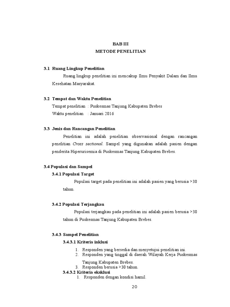 BAB 3 KTI (Metode Penelitian) | PDF