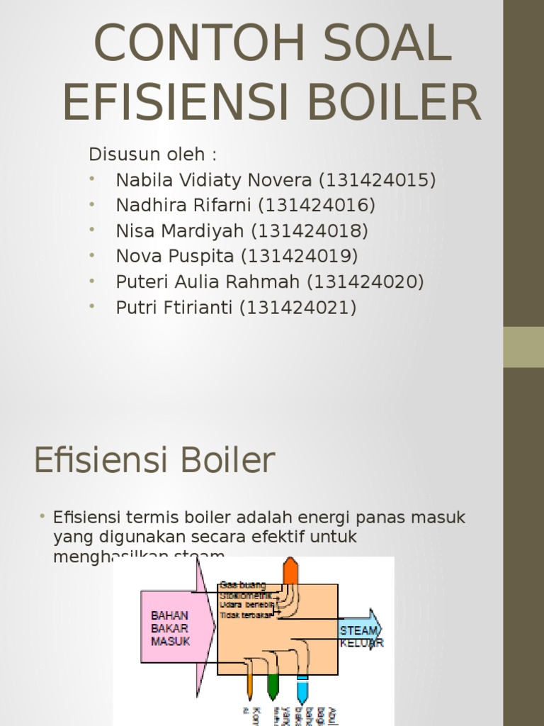 Tugas Contoh Soal Efisiensi Boiler | PDF