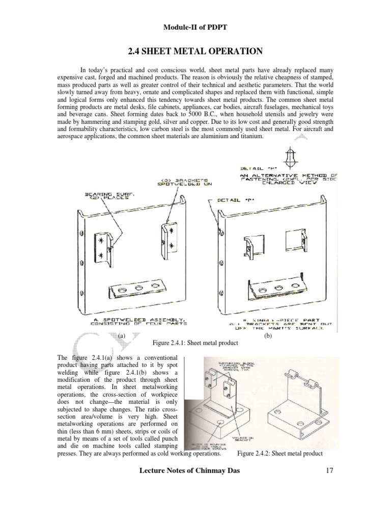 Sheet Metal Operation | PDF | Sheet Metal | Materials Science
