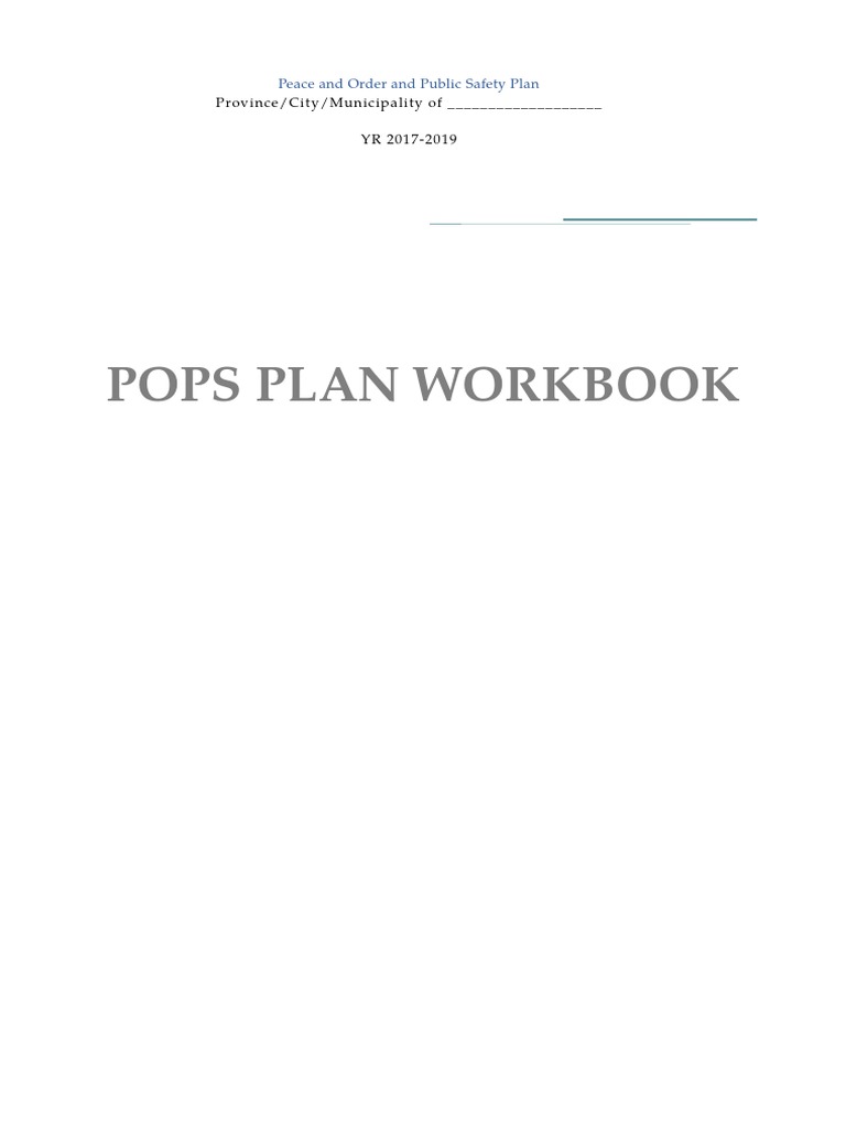 Pops Plan Workbook 18oct 2016 | PDF | Business