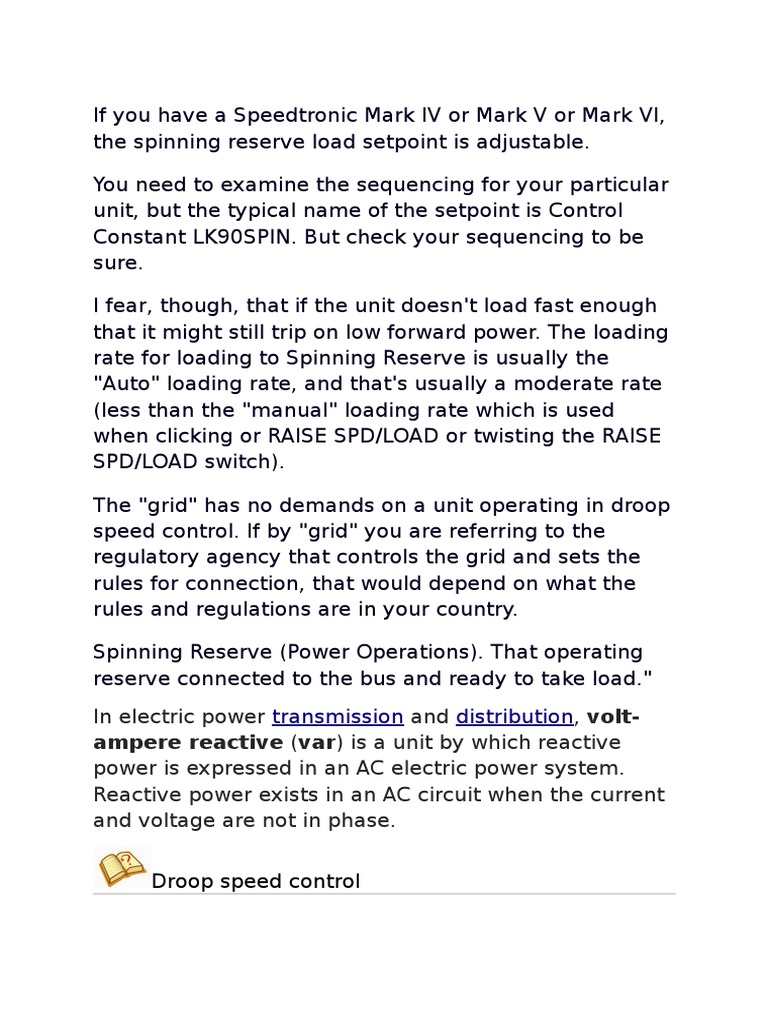 If You Have A Speedtronic Mark IV or Mark V or Mark VI | PDF | Force ...