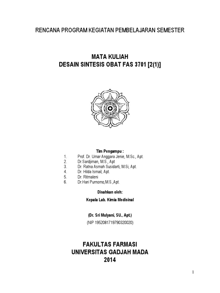 Desain Sintesis Obat | PDF