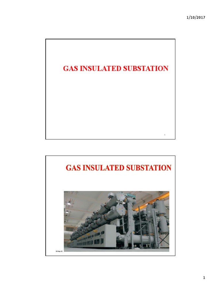 GIS Substations | PDF | Electrical Substation | Insulator (Electricity)