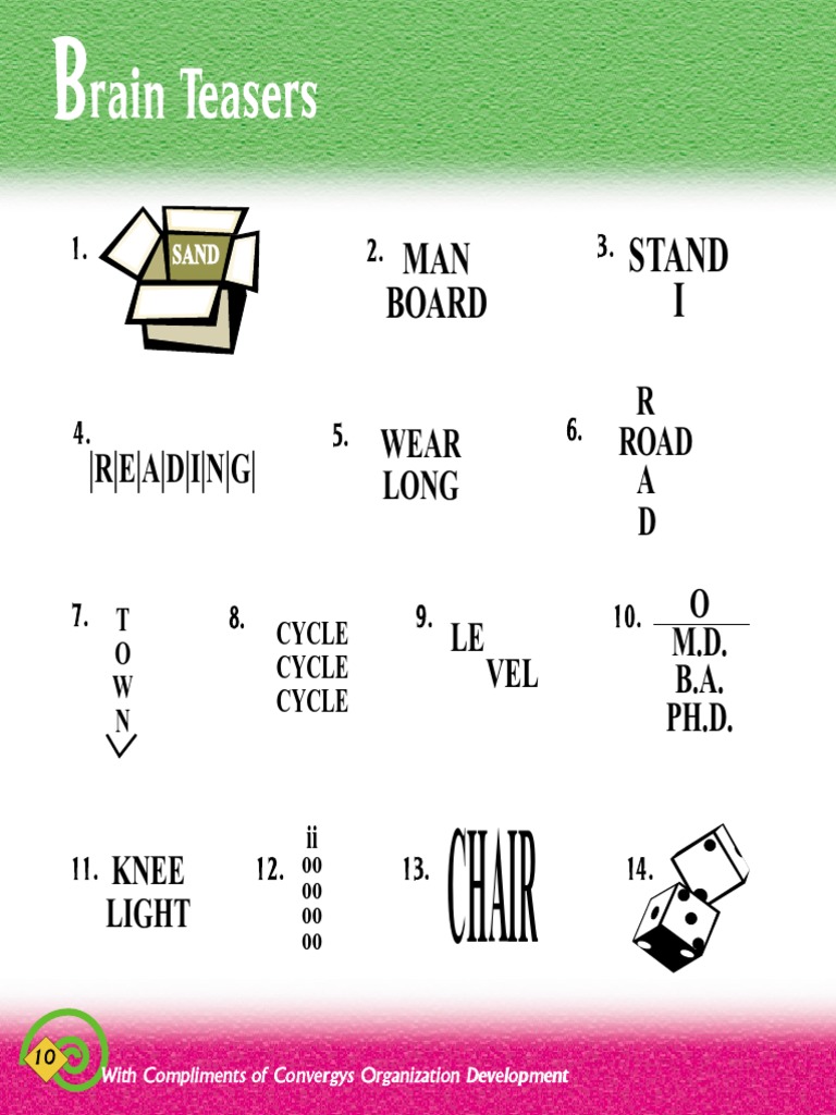 Engaging Brain Teasers for Teams | PDF | Career & Growth | Wellness