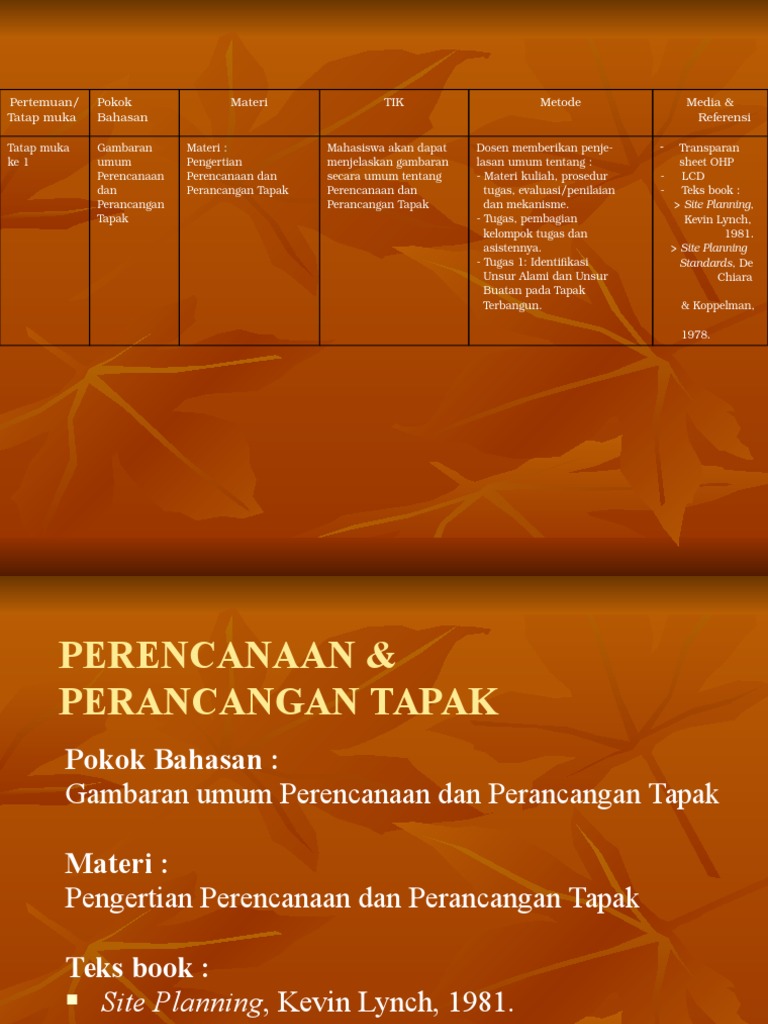 Perancangan Dan Perancangan Tapak | PDF